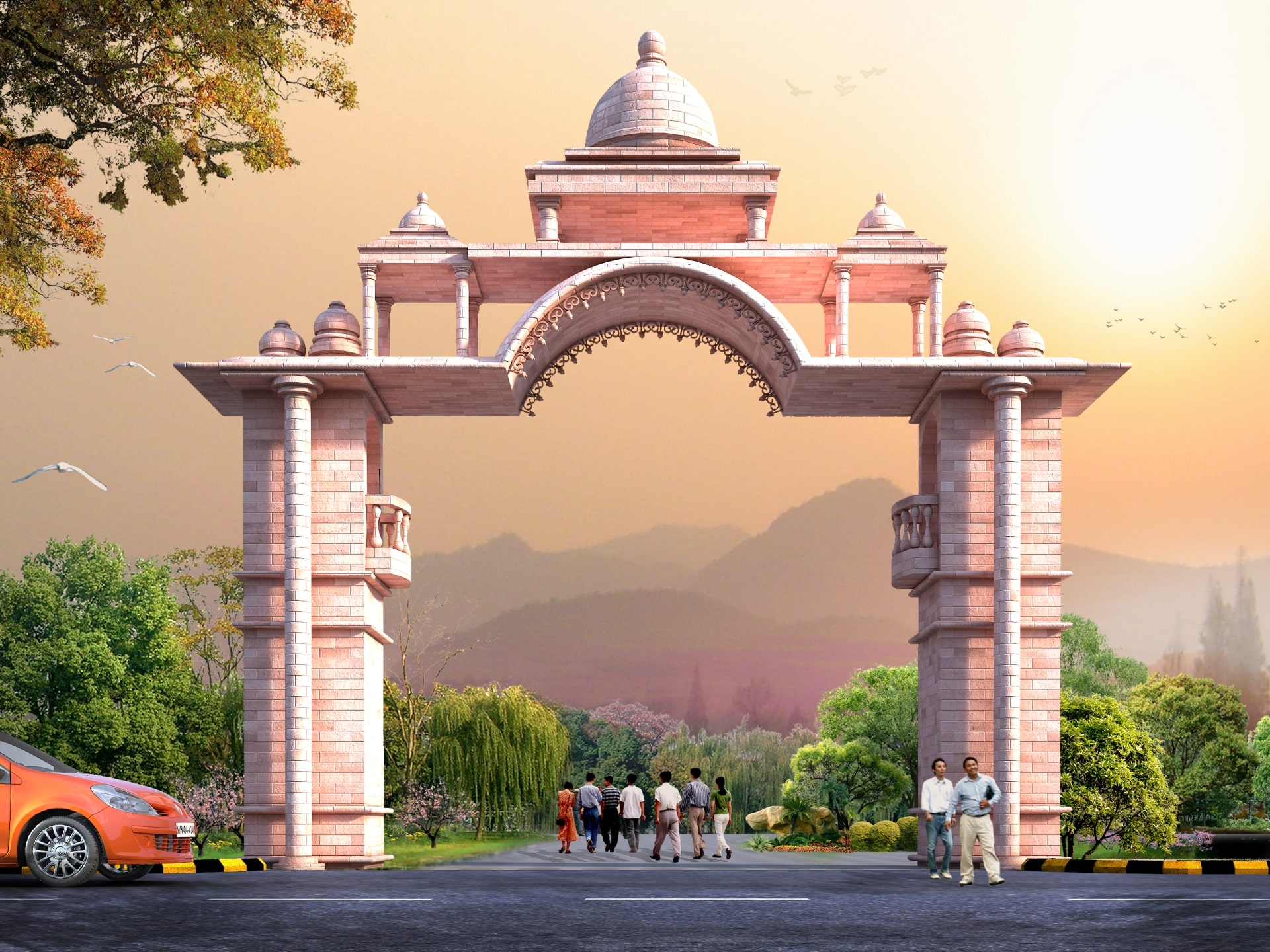 Traditional Temple Gate